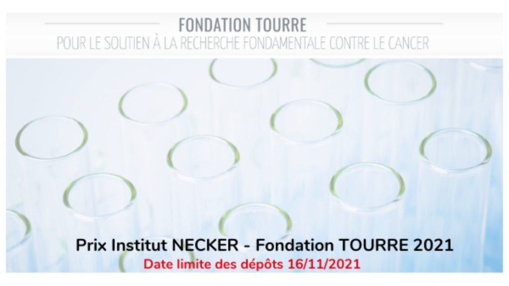 Prix Institut NECKER – Fondation TOURRE 2021 - OncoSTART